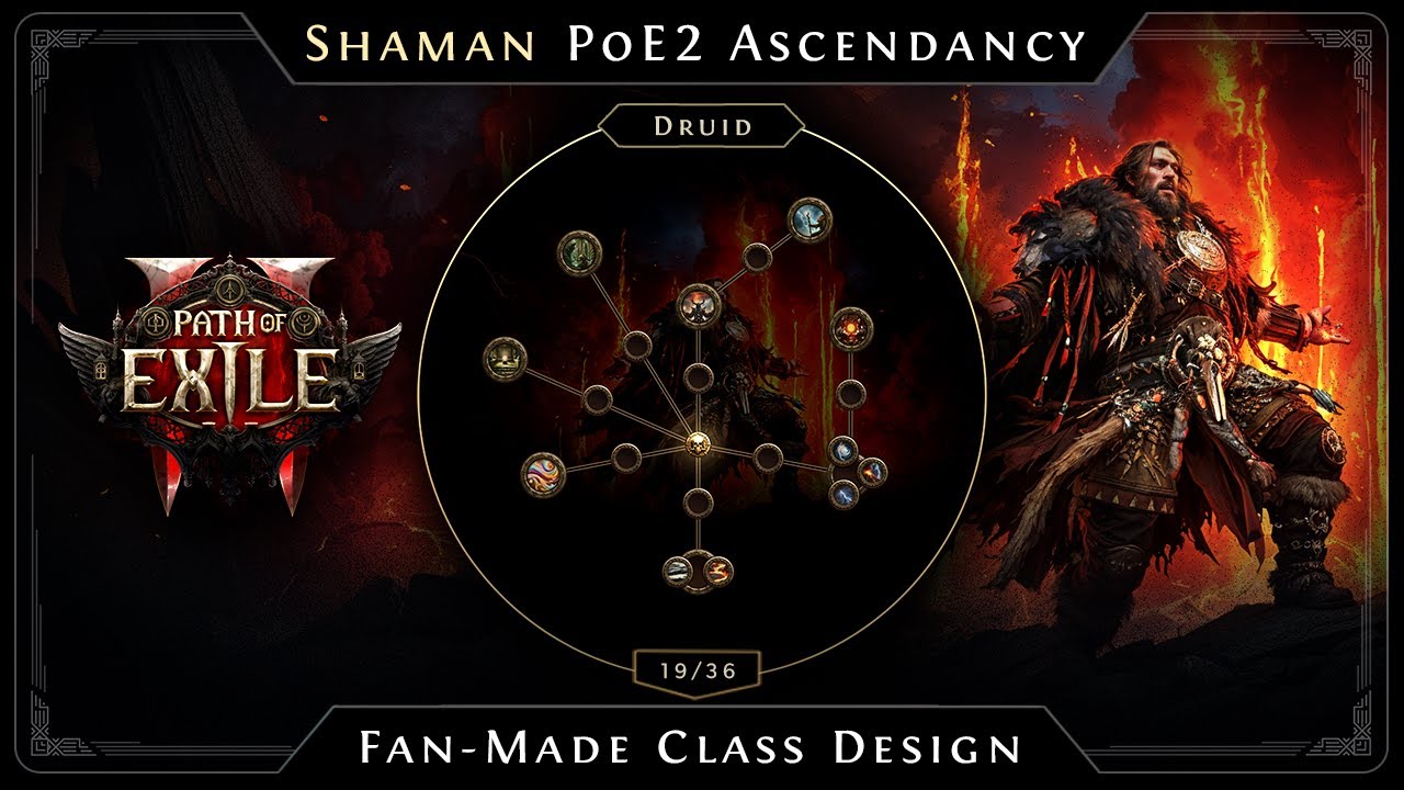 Path of Exile 2 Ascendancy Design SHAMAN - DRUID Class - Cataclysm ...