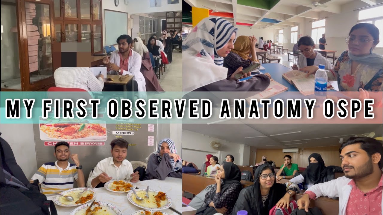Our first observed anatomy ospe evaluation 😱|| life at JMDC university ...
