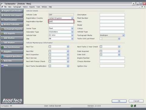 New Vehicle - Tachomaster Tachograph Analysis - YouTube