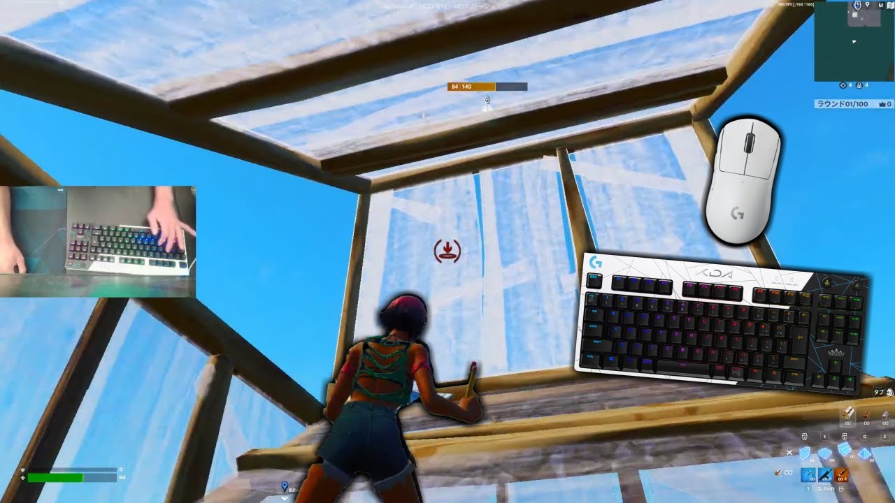 【ASMR】G ProX × KDA 茶軸 寝れるキーボード打鍵音♪【フォートナイト\Fortnite】 - YouTube