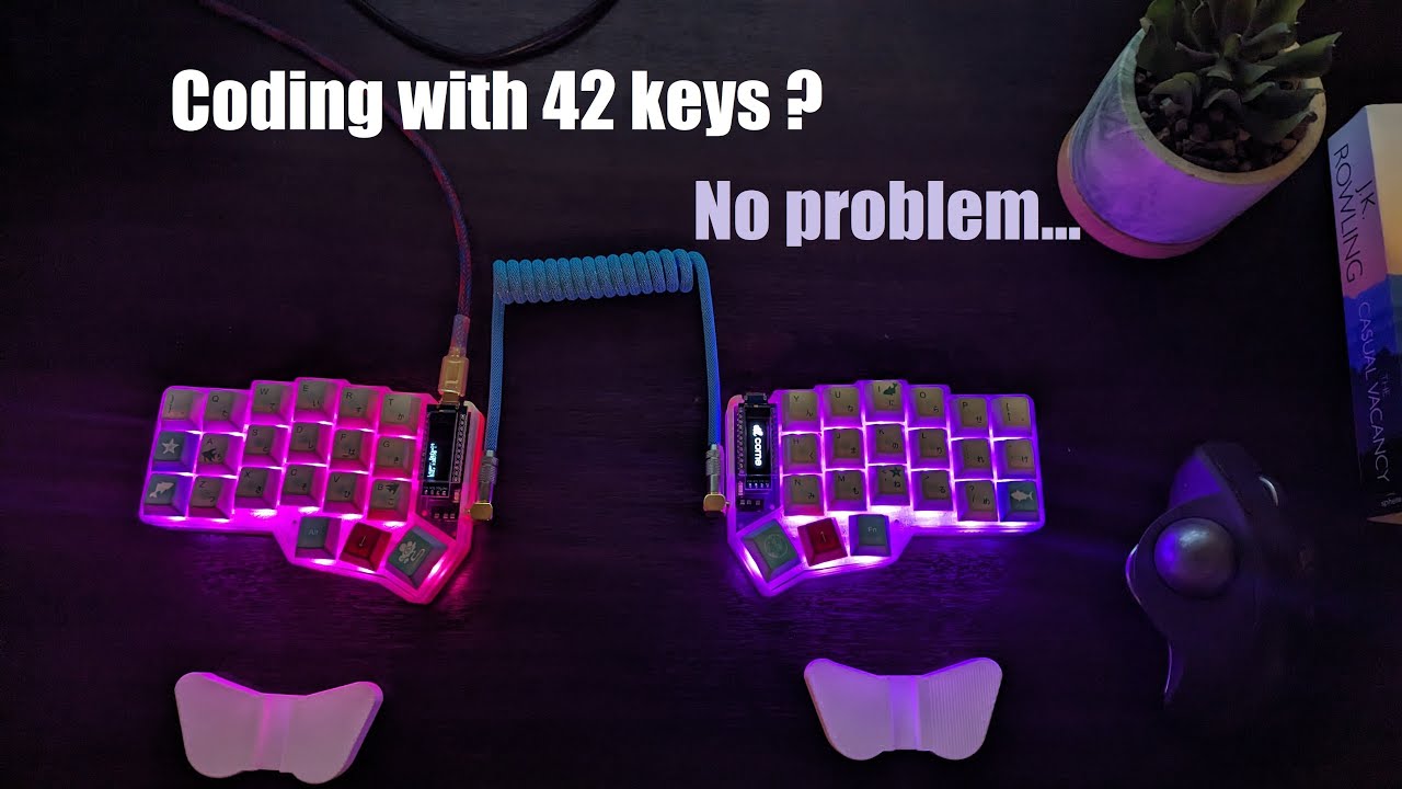 Coding with 42 keys : Day 21 with the Corne V3 - YouTube