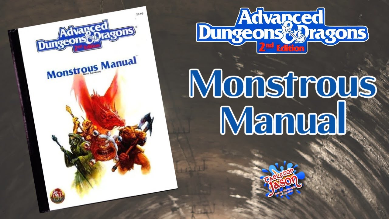 Advanced Dungeons & Dragons Second Edition Monstrous Manual - YouTube