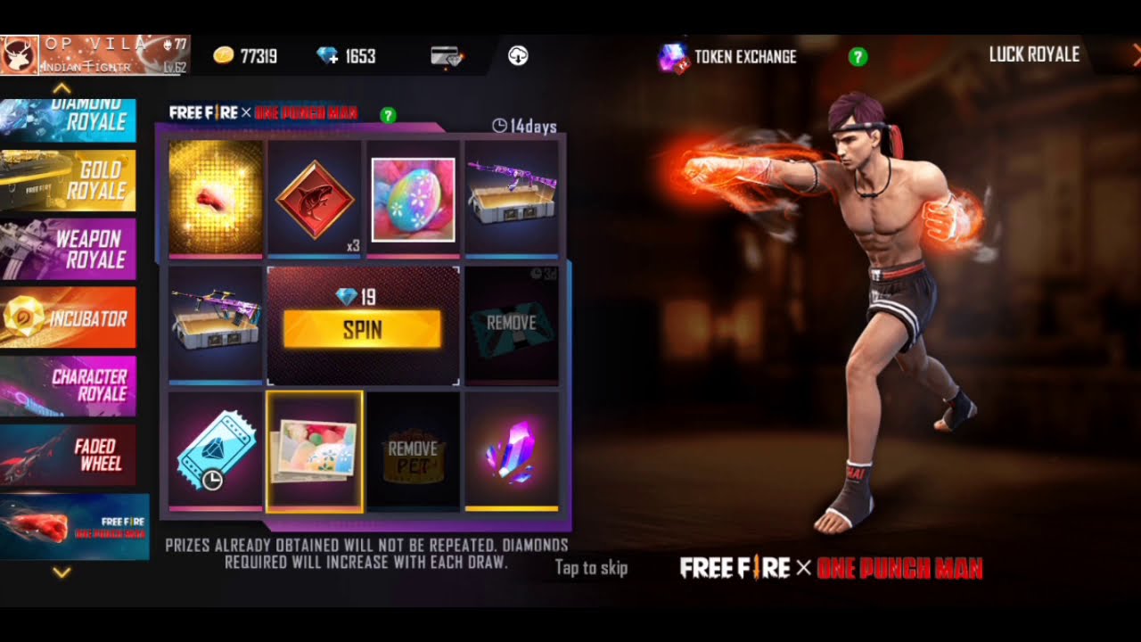 Free Fire How To Get Fist Skin|Flaming Fist Skin In Free fire |Free ...