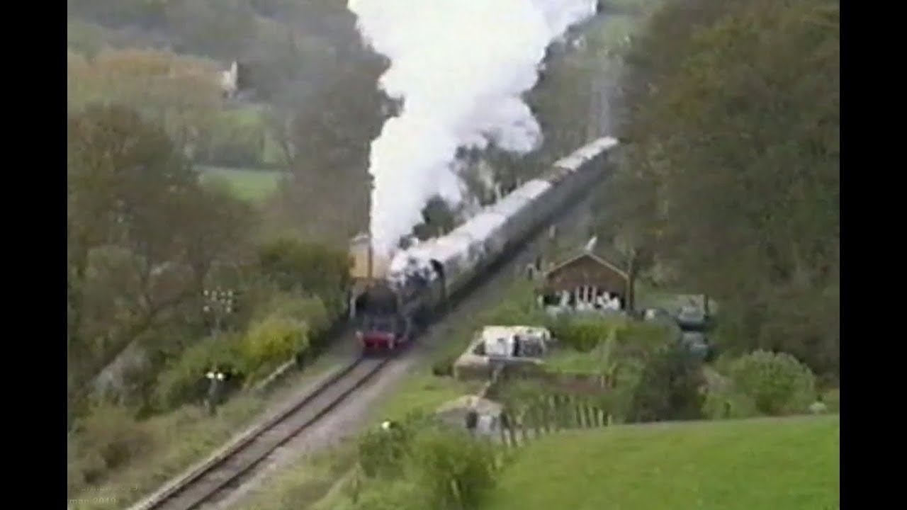 9F 92220 'Evening Star' at Stogumber on the West Somerset Railway in ...