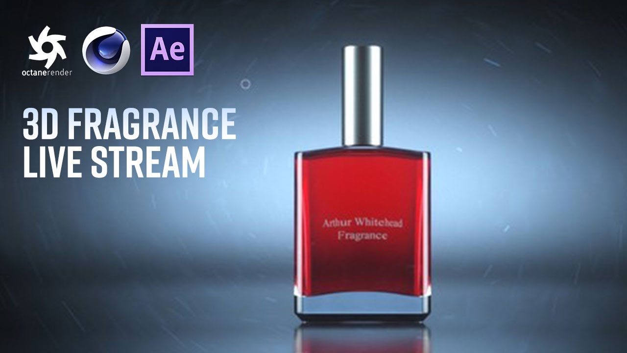 3D Fragrance Product Modeling Live | C4D, Octane - YouTube