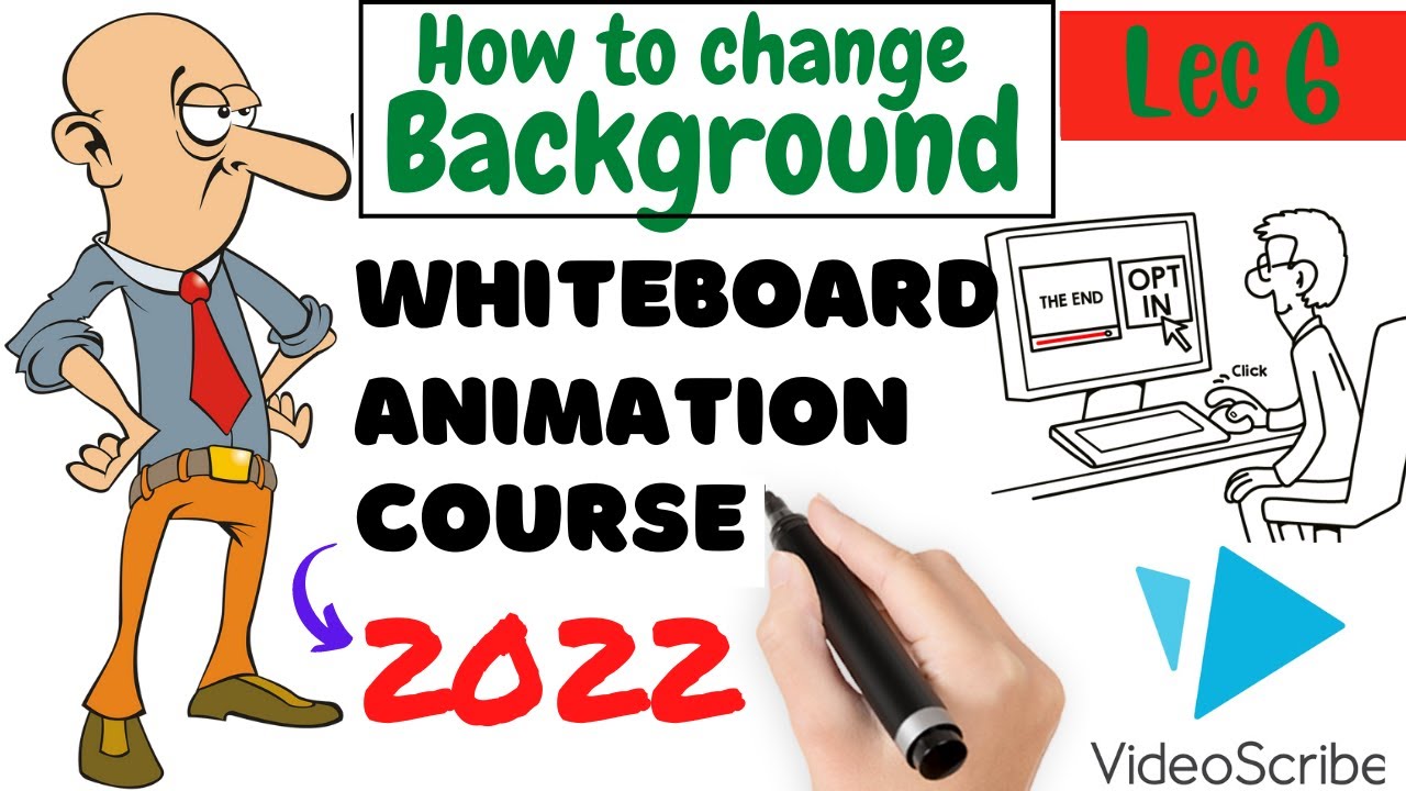 How To Change Background In Videoscribe | Whiteboard Animation Course ...