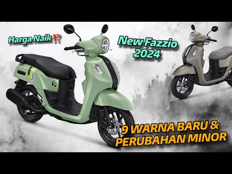 9 WARNA BARU NEW YAMAHA FAZZIO 2024 | ADA UBAHAN TAMPILAN ⁉️ HARGA NAIK ...