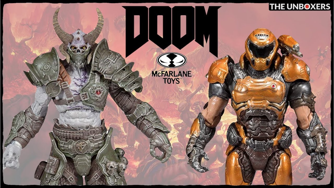 McFarlane Doom Marauder & Doom Slayer Phobos Figures - YouTube