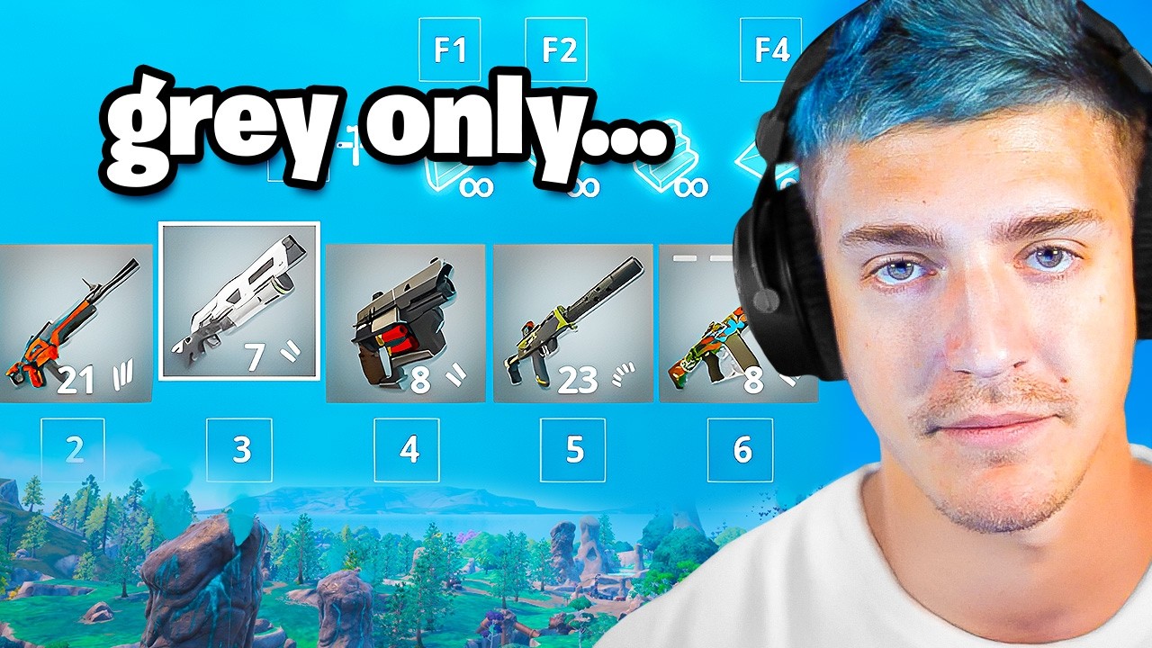 GREY ONLY CHALLENGE IN FORTNITE - YouTube