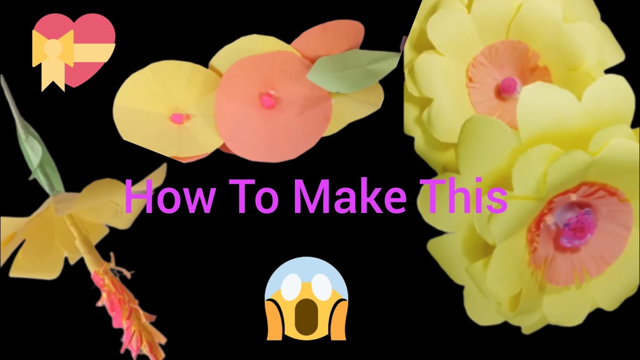 3 Different Type Paper Flower Making Easy Paper Flower Making Tutorial 3-different-type-paper-flower-making-easy-paper-flower-making-tutorial