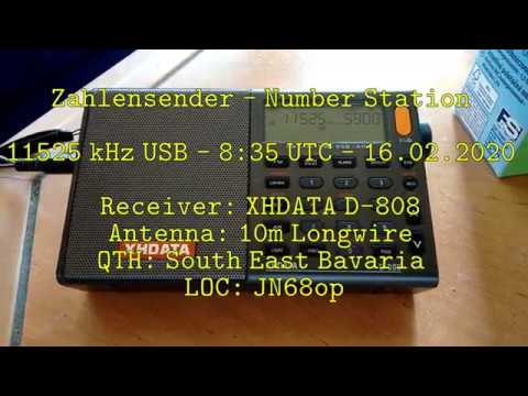 Zahlensender - Number Station - English Man - 11525kHz USB - 16.02.2020 ...