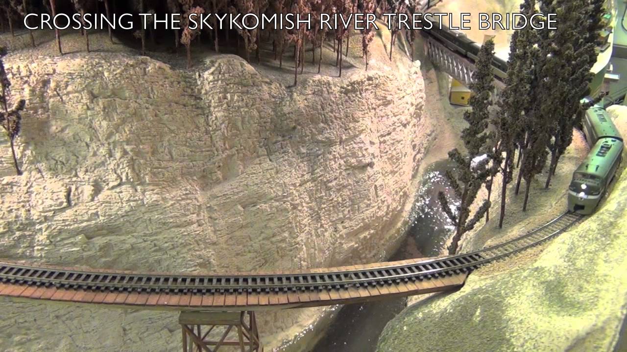 Great Northern N-Scale Layout - Cascade Tunnel Division - YouTube