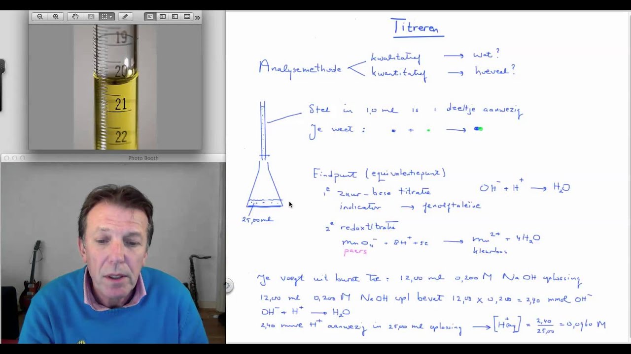 18 VWO Titraties - scheikunde - Scheikundelessen.nl - YouTube