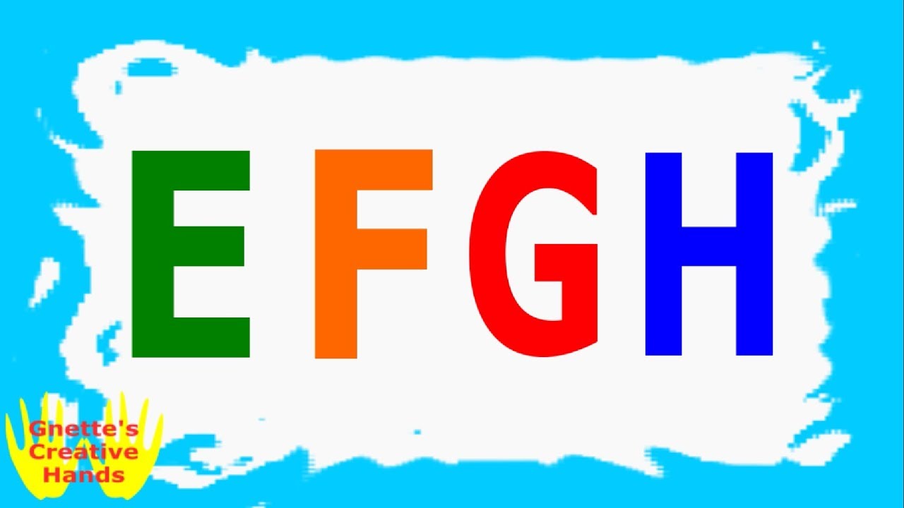 ABC Song/ Learning the Letter EFGH/ Preschool Lesson - YouTube