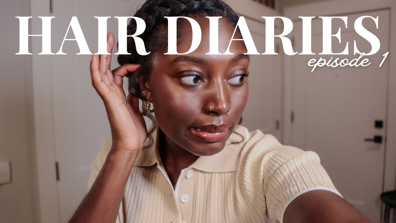 HAIR DIARIES | Steam Treatment + Blow Dry on Natural Hair - YouTube