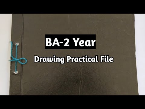 B.A- 2 Year Drawing Practical File || Very Simple Drawings - YouTube