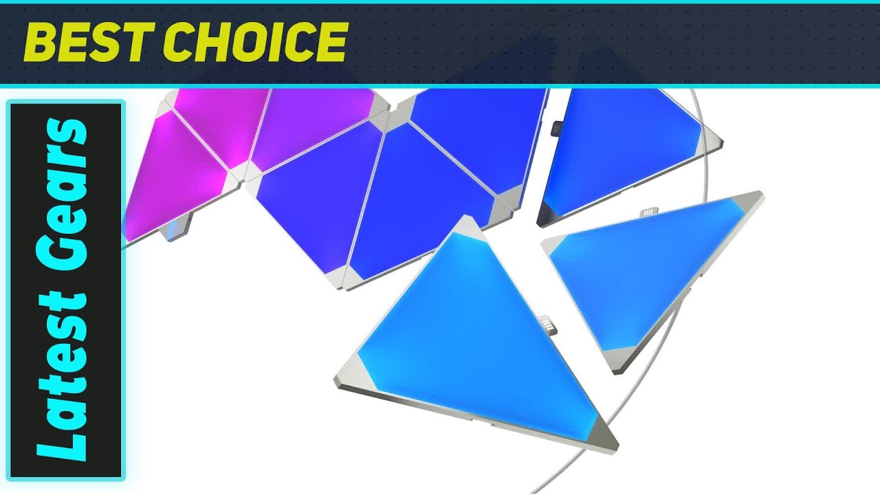 Nanoleaf Rhythm Edition WiFi Smart RGB 16M+ Color LED Dimmable Wall ...