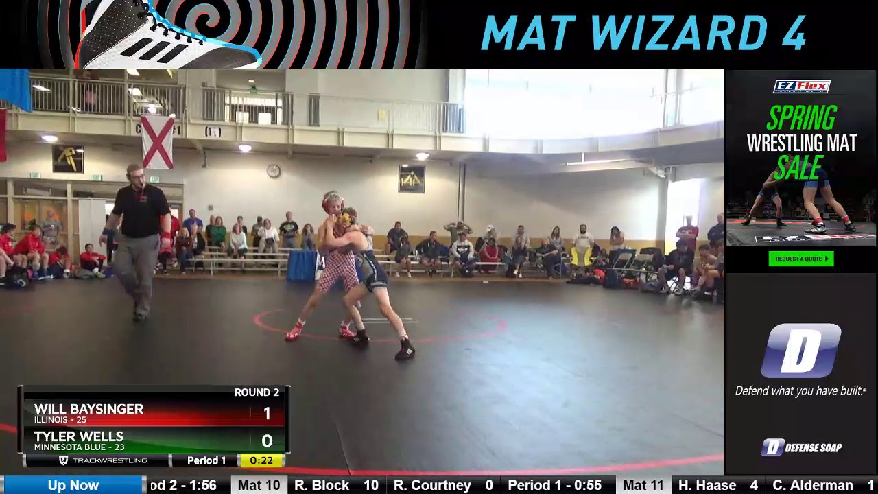 Mat 1 83 Will Baysinger Illinois Vs Tyler Wells Minnesota Blue - YouTube