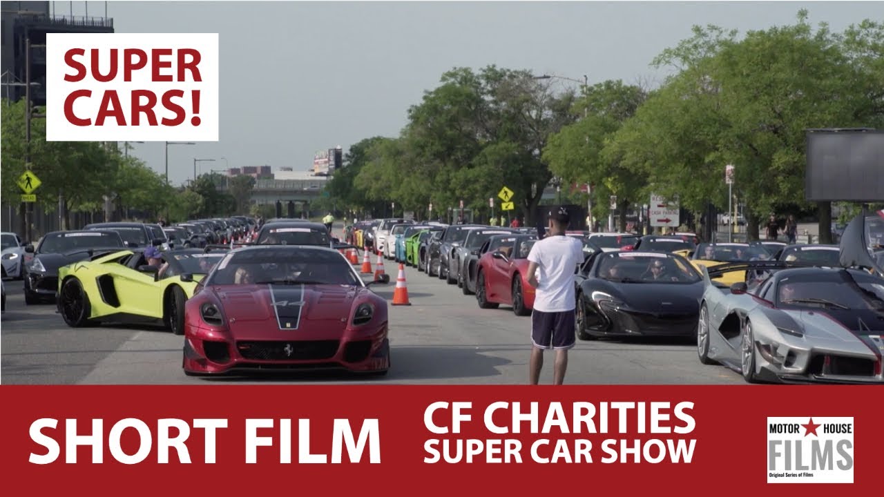 CF Charities Super Car Show with Camera Car follow - YouTube