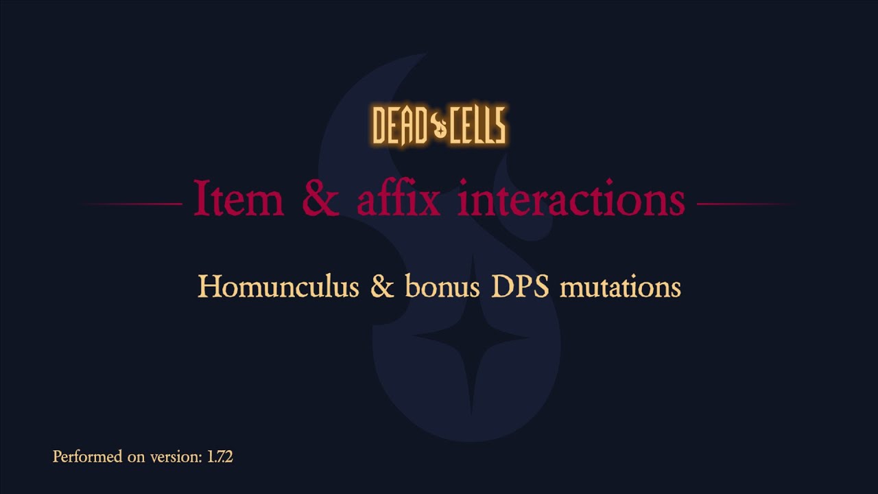 Homunculus & bonus DPS mutations | Dead Cells - Item & affix ...