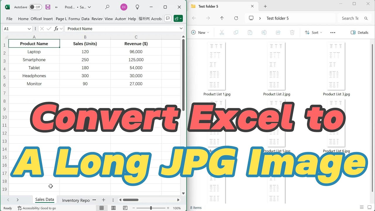 Batch save Excel as JPG long image/Excel to image converter/Excel to ...