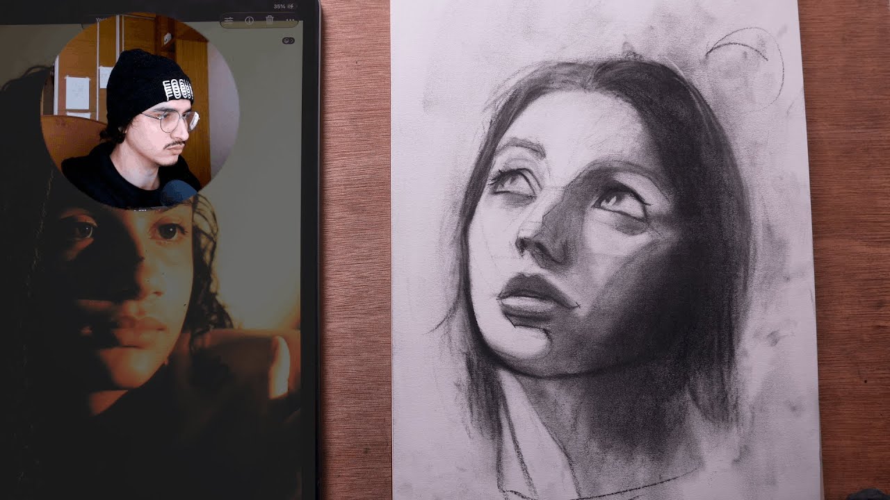 How to Draw Portraits: Studying Values & Proportions (Live) –Day 31 ...