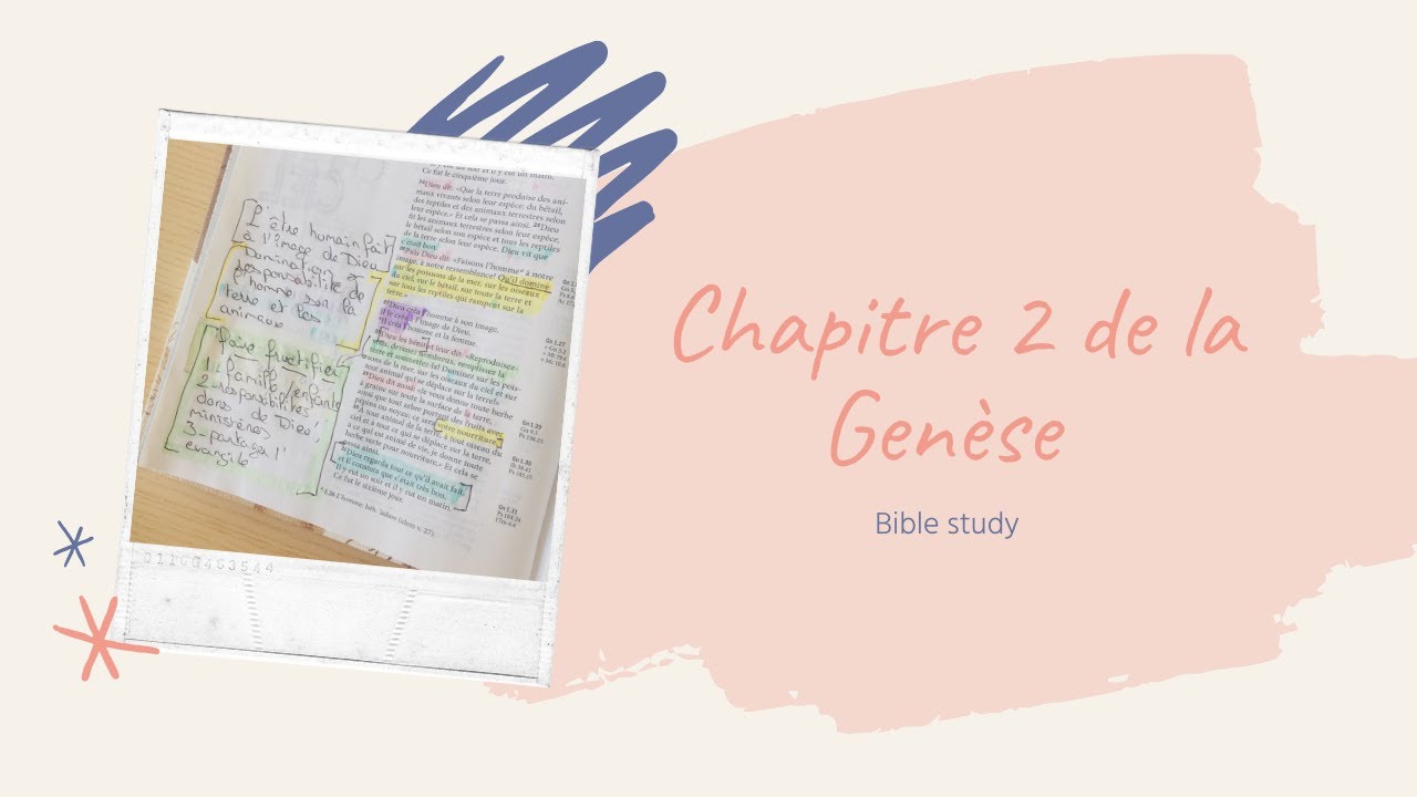 Genèse chapitre 2 - Bible Study - YouTube
