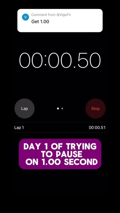 Day 1 of trying to pause on 1 second #shorts #stopwatch #fypシ゚ - YouTube