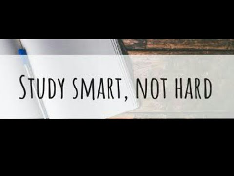 HOW TO STUDY SMART...NOT JUST STUDYING HARD - YouTube