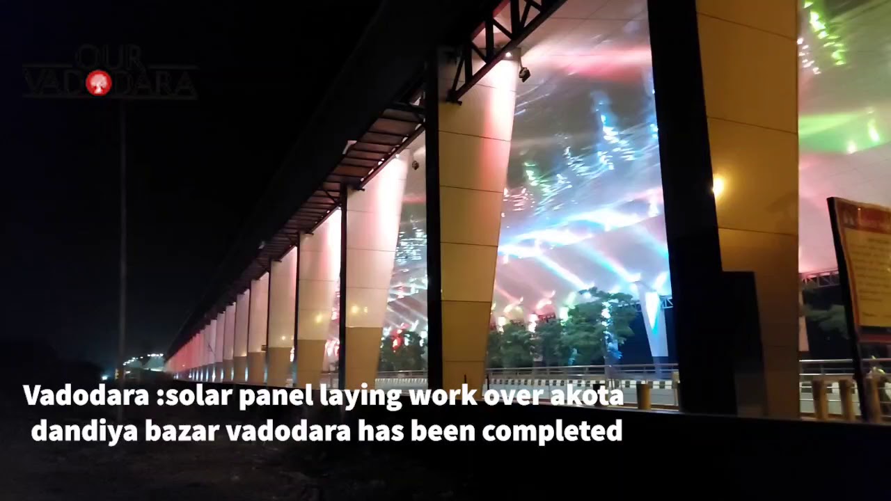 Solar panel laying work over Akota – Dandiya Bazar bridge in #Vadodara ...
