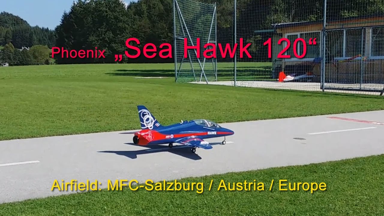 Phoenix "Sea Hawk", EDF, Midi Evo 90mm, 12S - YouTube