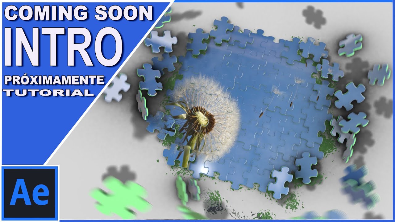 Puzzle animado sobre el suelo Element 3D INTRO - YouTube