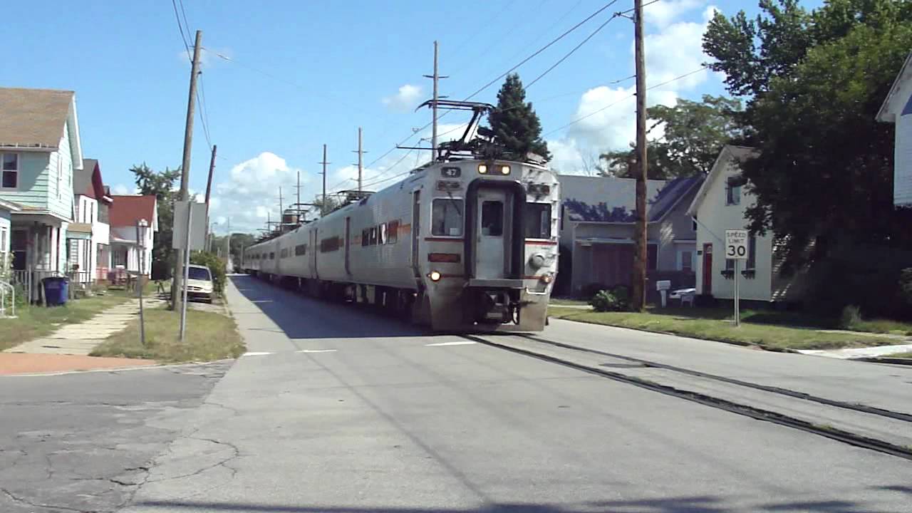 NICTD: 1982-92 Electric Multiple Unit South Shore Line Train at 11th St ...