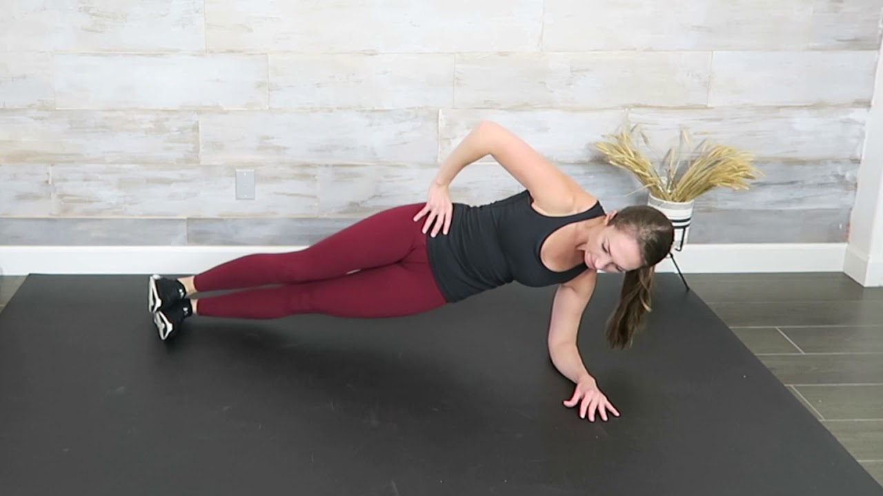 Side plank with pulse - YouTube