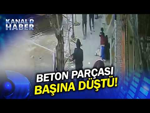 Bina Yıkımında Başına Beton Düşen Çocuk Can Verdi! O Anlar Kamerada...