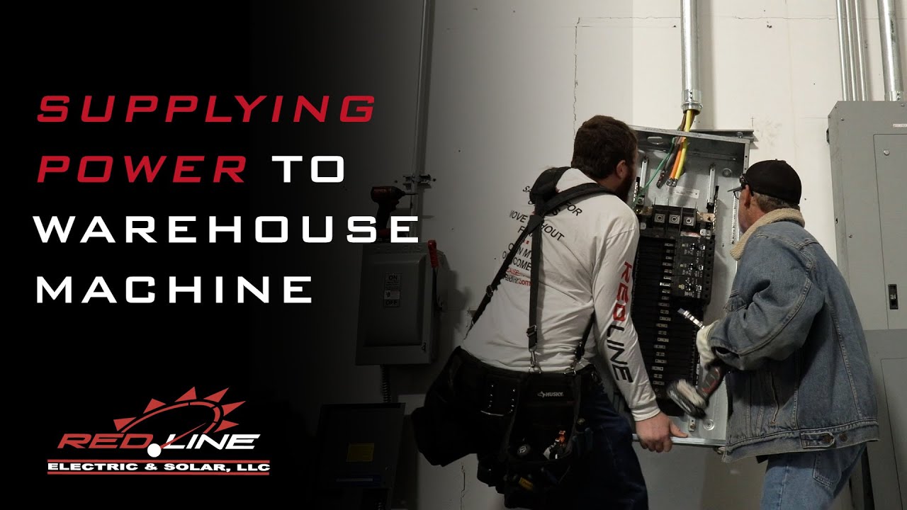 Supplying Power to Warehouse Machine - Redline Electric & Solar - YouTube