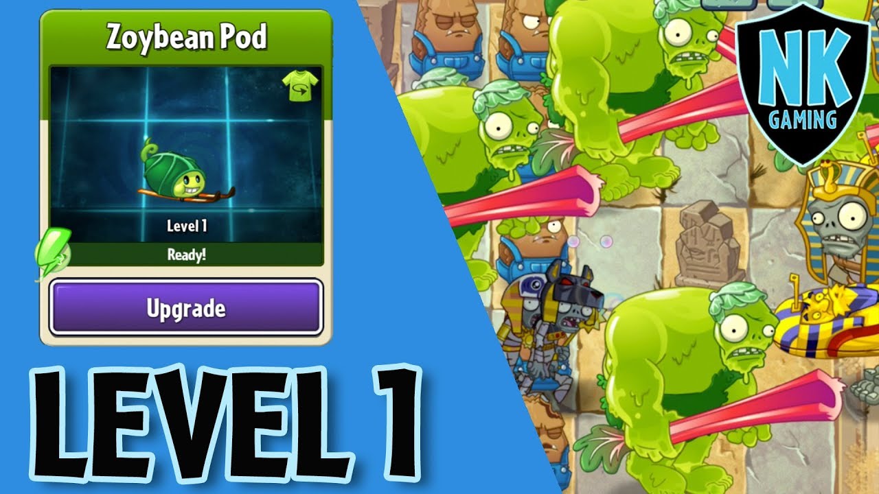 PvZ 2 - Zoybean Pod - Level 1 Preview - YouTube