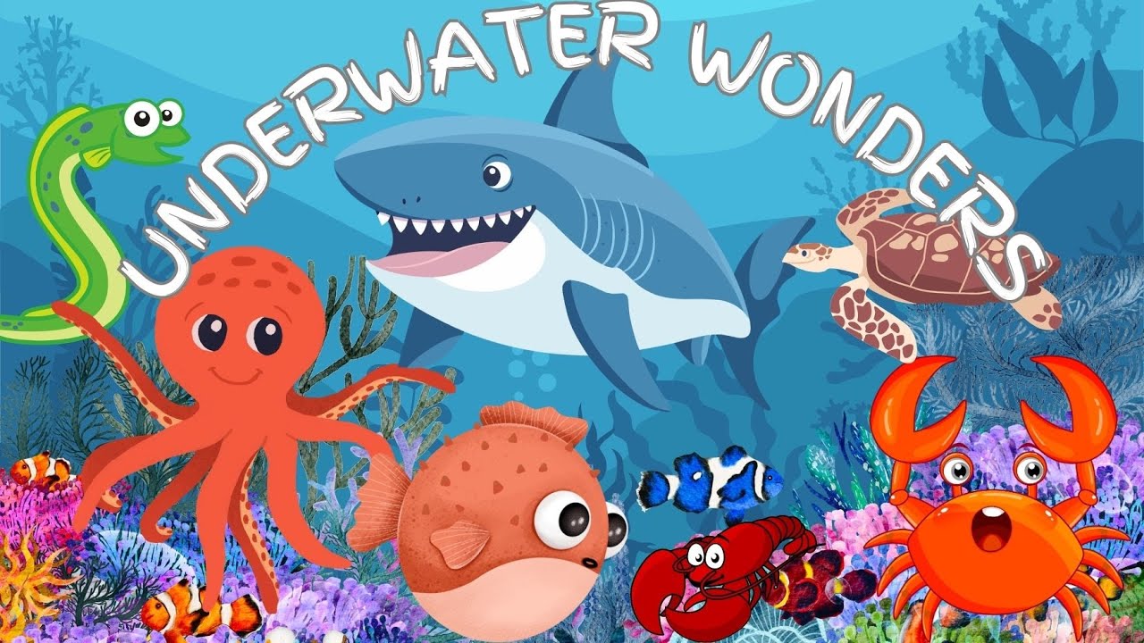 Underwater Wonders | Sea Animals for Kids | English Vocabulary | Kids ...