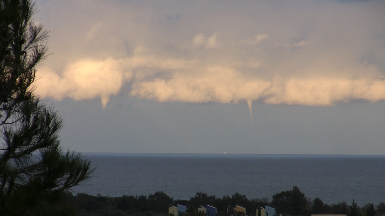 Waterspouts 24/02/2017 in Rhodes island-Greece by Cyclone Of Rhodes ...