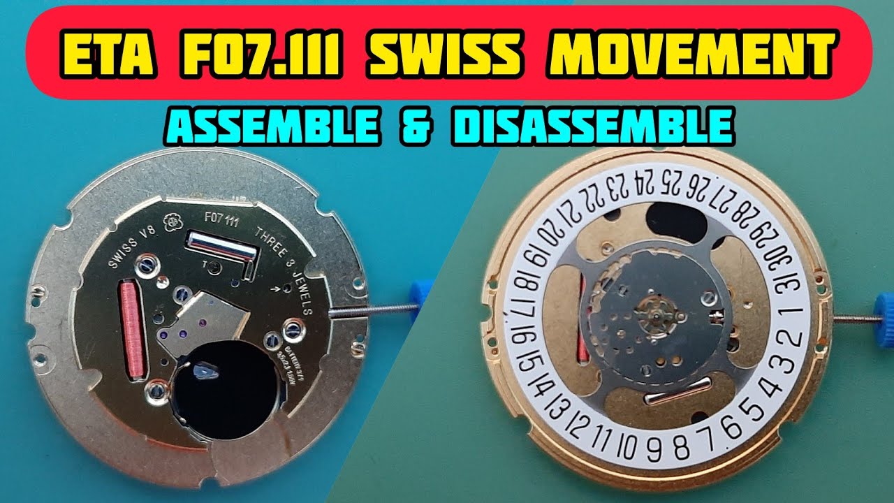 How To Service ETA F07.111 Quartz Swiss Movement | Assemble and ...