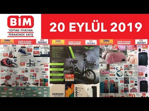 BİM 20 EYLÜL 2019 KATALOG | BİM'DE CUMA NE VAR? | BİM AKTÜEL ÜRÜNLER