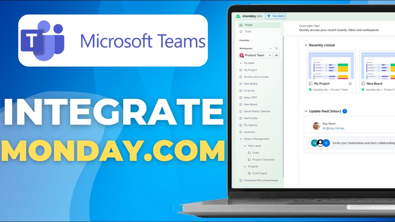 How to Integrate Monday.com with Microsoft Teams - YouTube