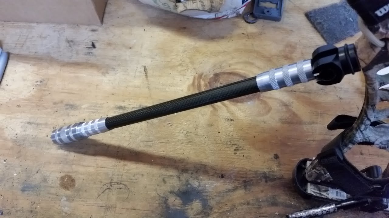 Hunting Bow Carbon Stabilizer Build - YouTube