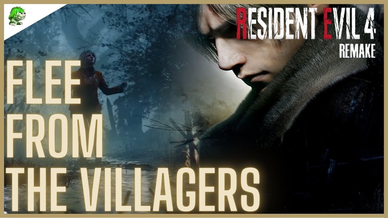 Resident Evil 4 Remake Flee from the villagers - YouTube