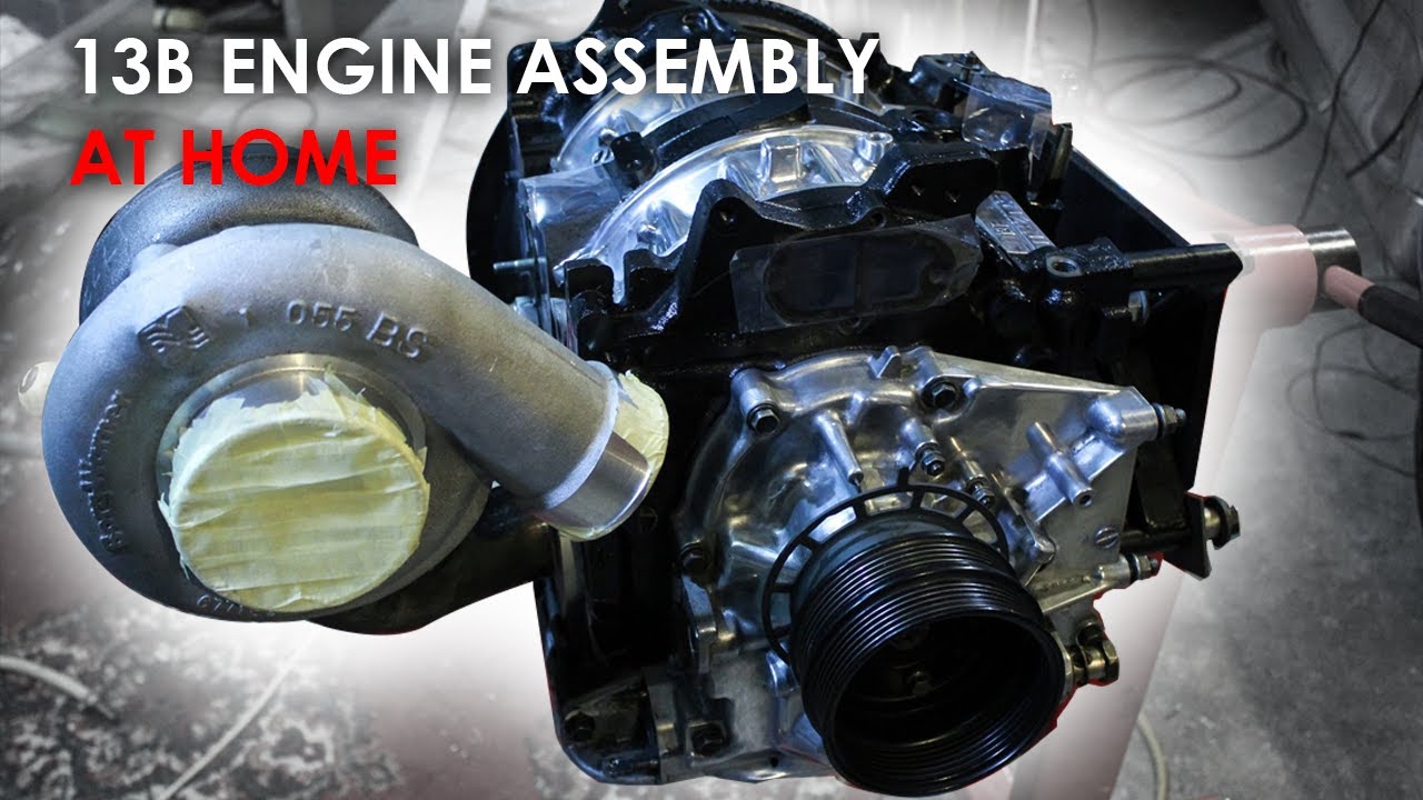 ASSEMBLING THE RX-7 13B ROTARY ENGINE AT HOME!! | RX7 Build #5 - YouTube