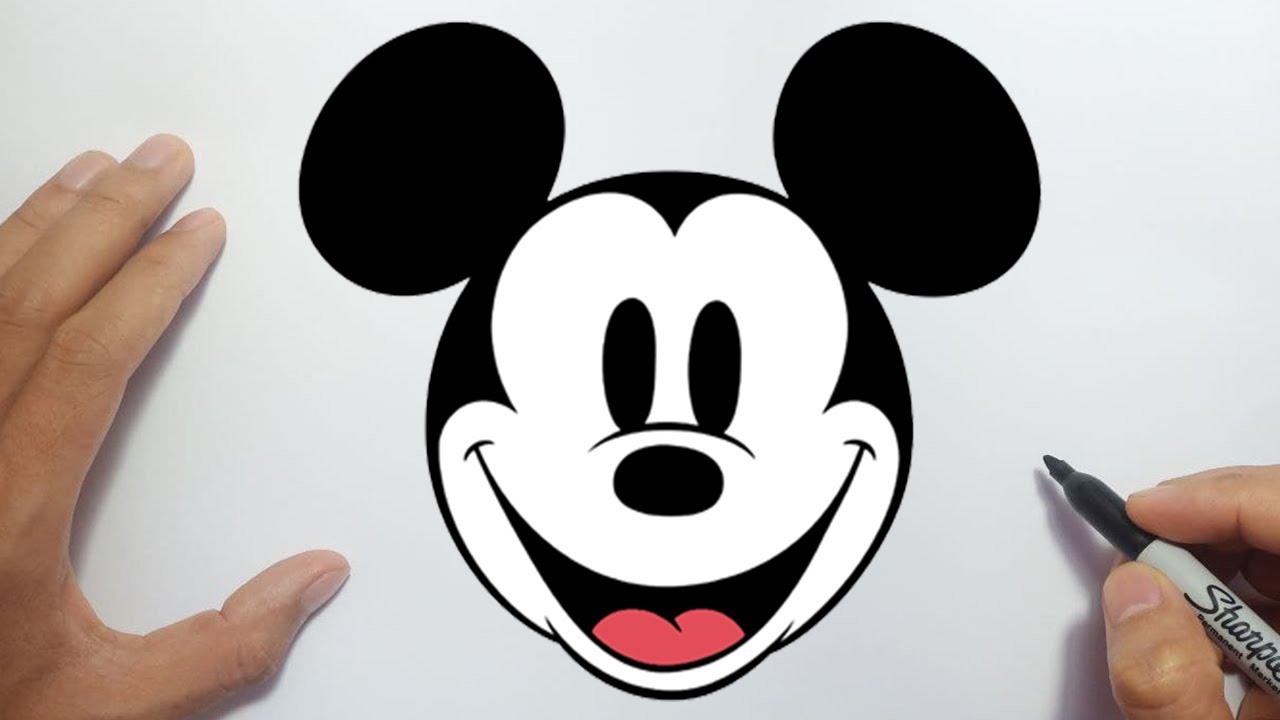 Mickey Mouse Cartoon | How To Draw a Mickey Mouse Very Easy - YouTube