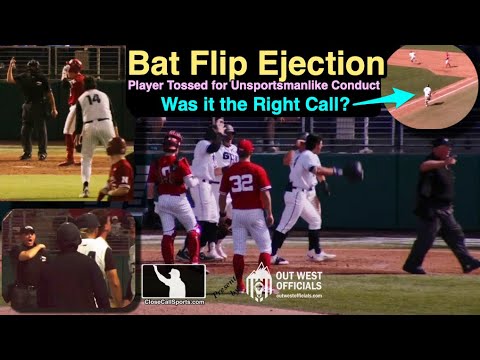 Bat Flip Ejection - Umpires Eject College Batter for Game-Tying Grand ...