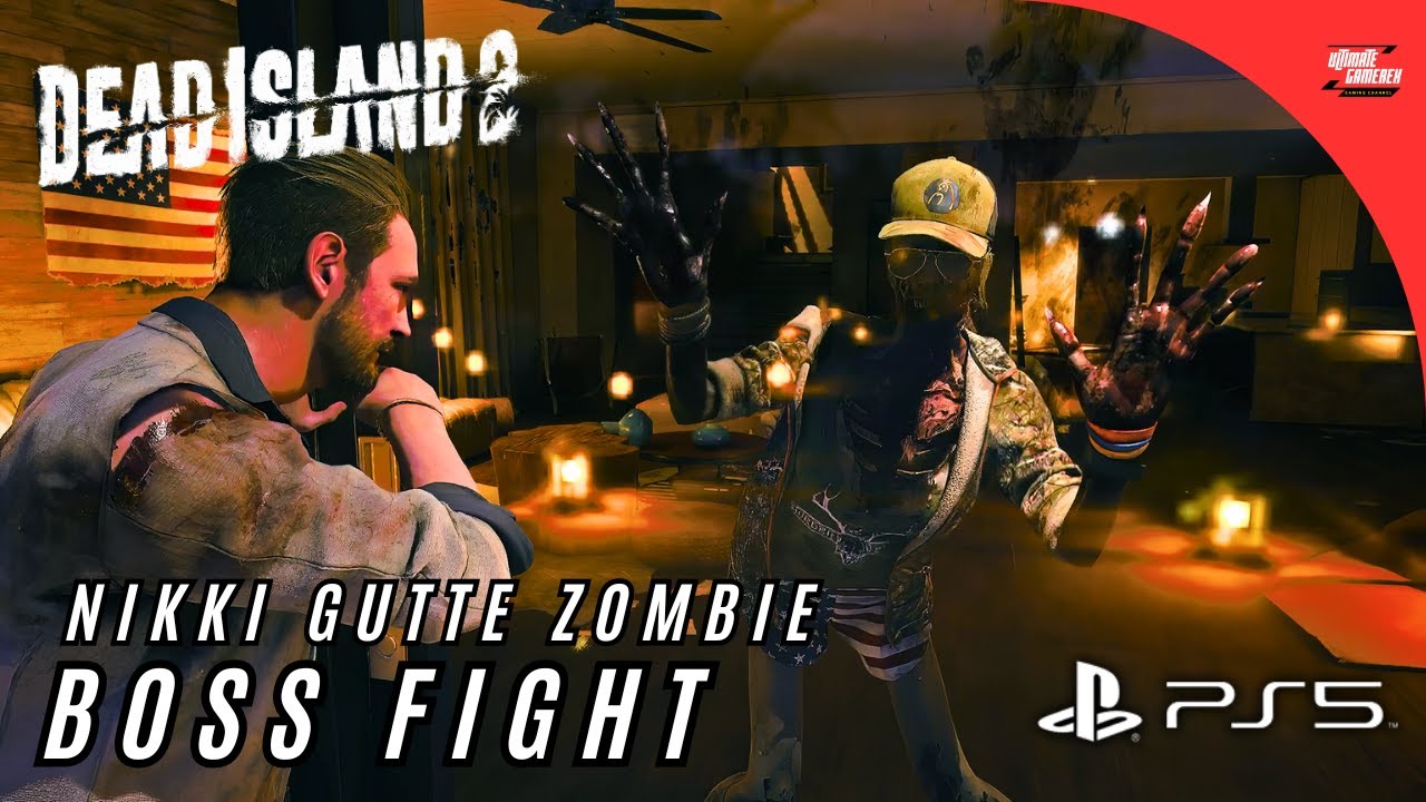 Intense Nikki Gutte Zombie Boss Fight | Dead Island 2 - YouTube