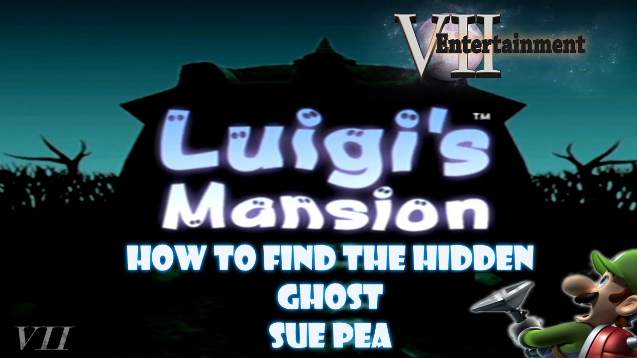 Luigi's Mansion: How to Find the Hidden Ghost Sue Pea. - YouTube