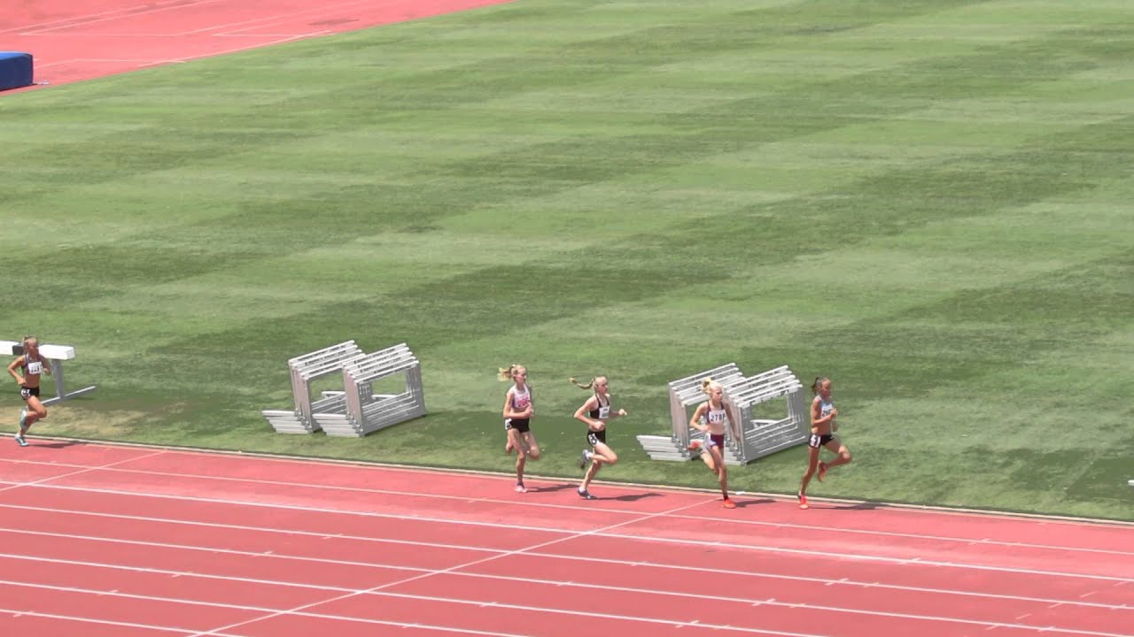 800M Final U15G Elle Rutherford 2:21.95 2016 Queensland Junior ...